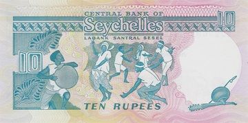 Seychelles - 10 rupees 1989 - 97 unc currency note - KB Coins & Currencies