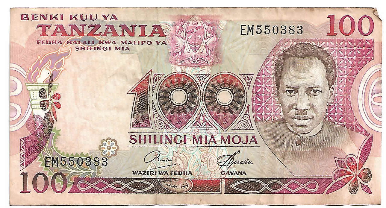 Tanzania - 100 shillings used currency note - KB Coins & Currencies