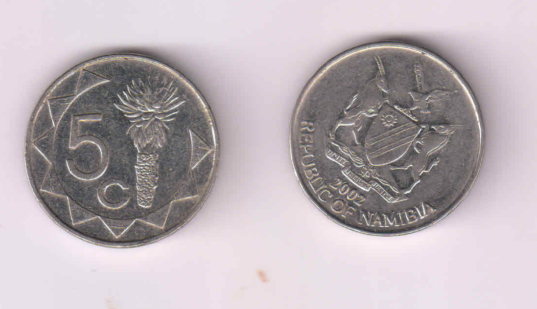 Namibia - 5c , xf ,1993 - 2020 coin - KB Coins & Currencies