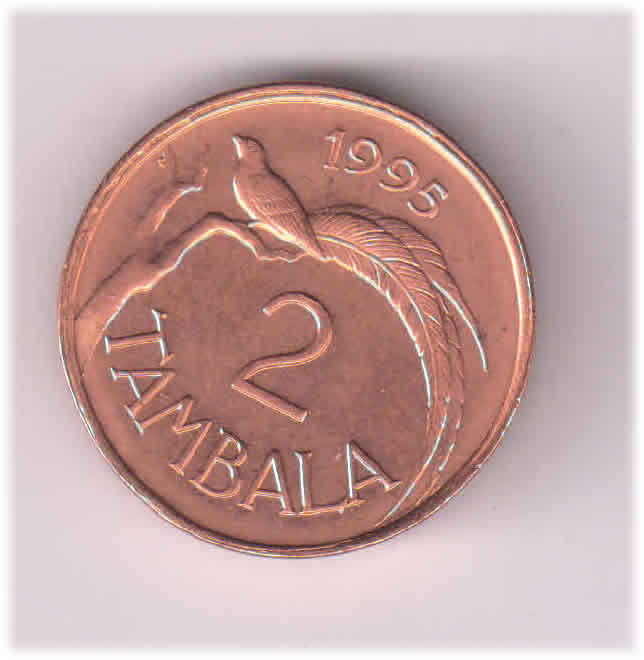 Malawi - 2 tambala 1995 unc coin - KB Coins & Currencies