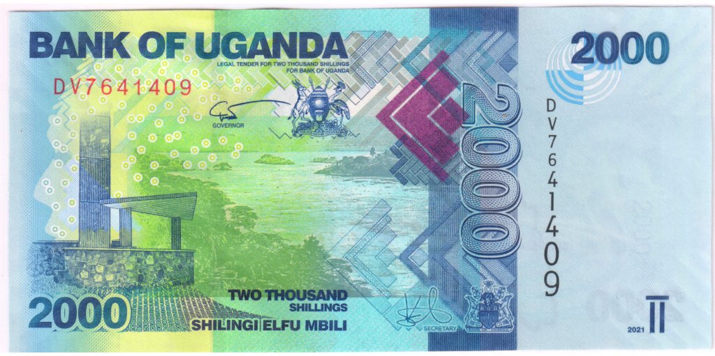 Uganda - 2000 shillings 1921 unc currency note - KB Coins & Currencies