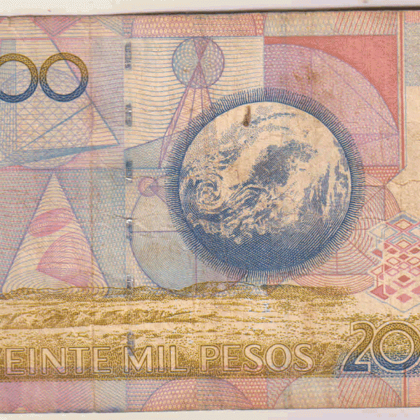 Colombia 20000 pesos 2009 used currency note - KB Coins & Currencies
