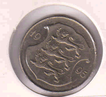 Estonia 1 kroon 1995 xf coin - KB Coins & Currencies