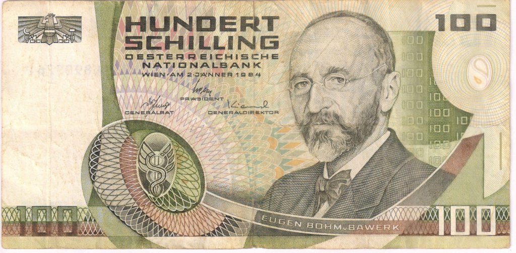 Austria – 100 schilling 1984 vf currency note w/ torn edge - KB Coins ...