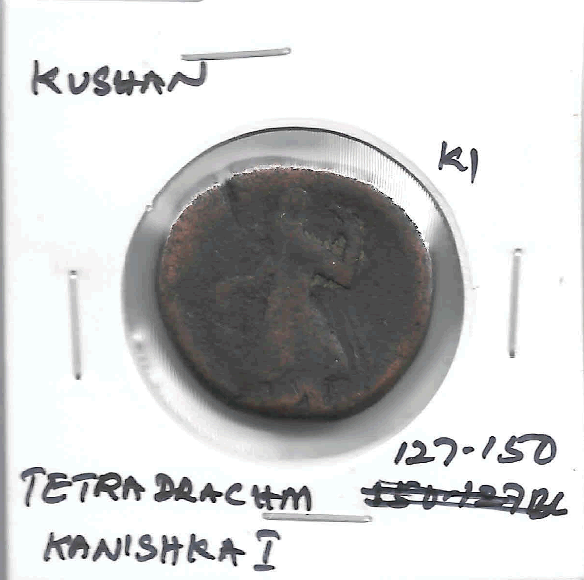 Kushan Empire , Kanishka I , tetradrachm , 127 - 150 ad coin k1 - KB ...