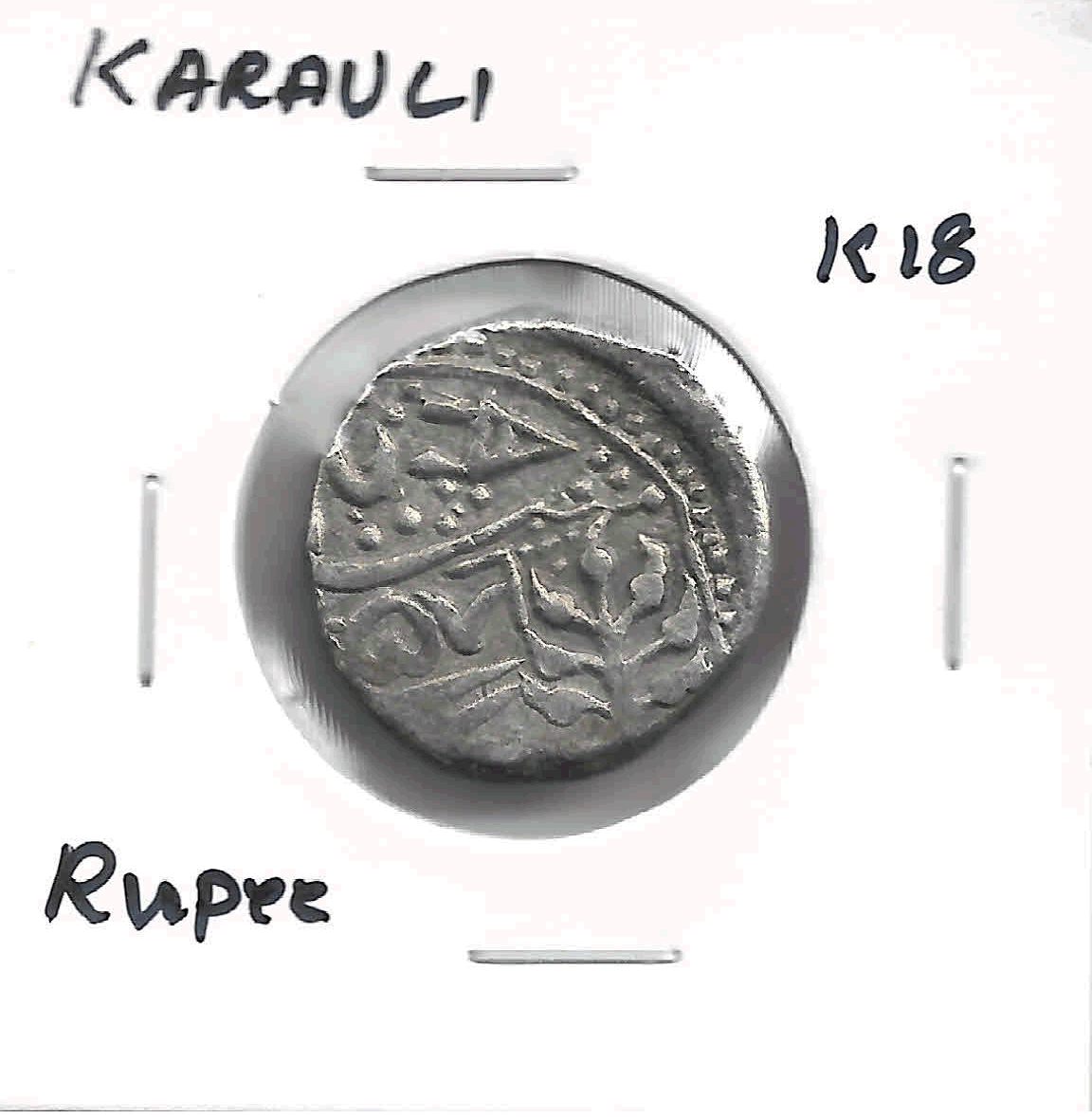 Karauli State , rupee 1859 ad scarce silver coin K18 - KB Coins ...
