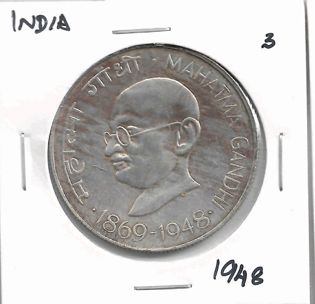 India - 10 rupees 1948 silver coin N3 - KB Coins & Currencies