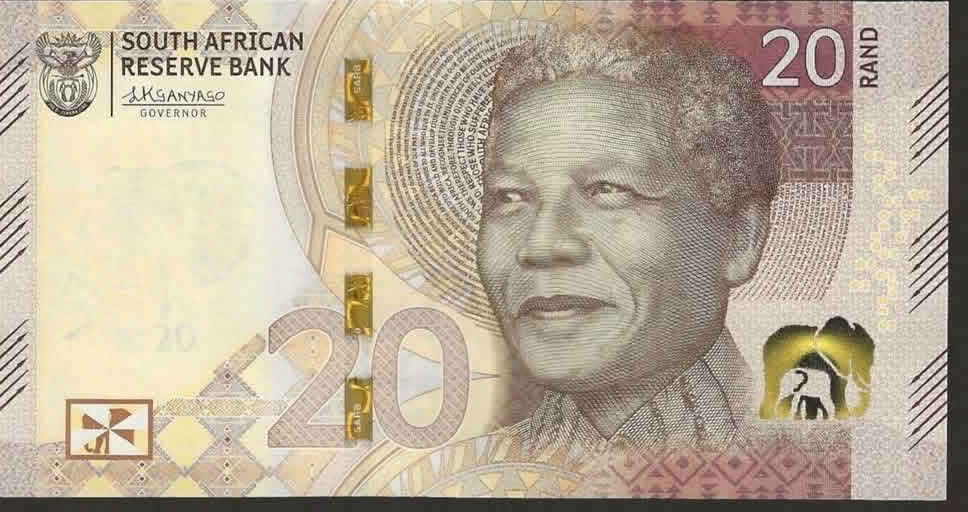 South Africa 20 rand 2023 unc currency note - KB Coins & Currencies