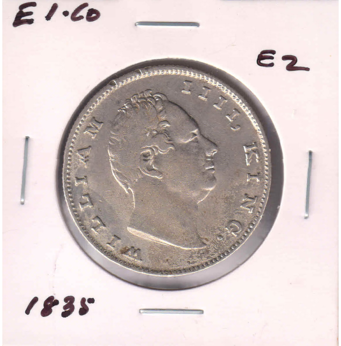 East India co. - rupee 1835 , w/o mint mark , silver coin E2 - KB Coins ...