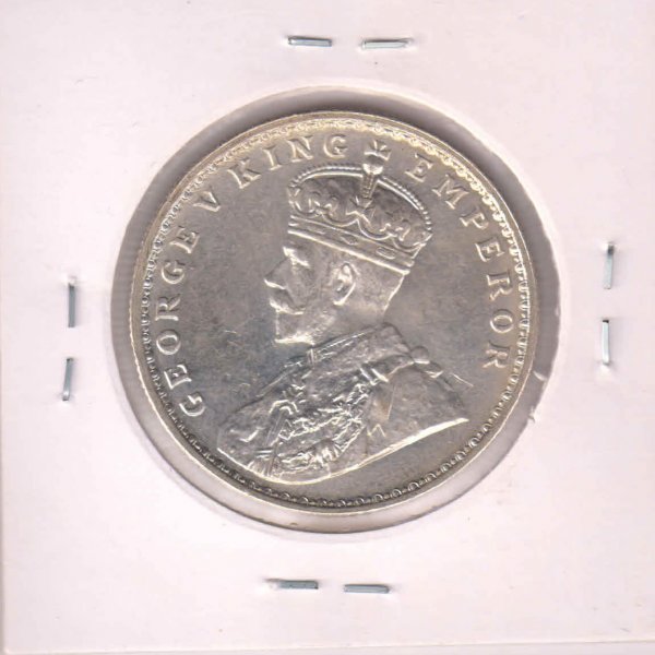 Br. India - George V , rupee 1920 unc silver coin - KB Coins & Currencies