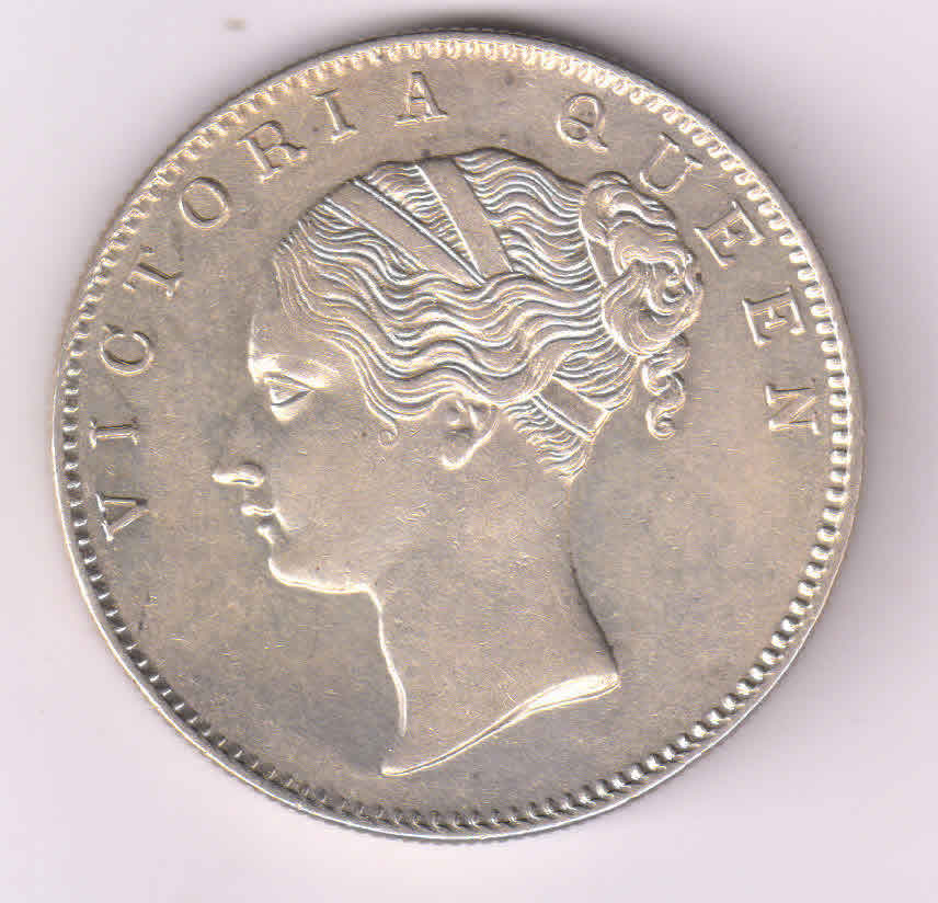 East India co. - 1 rupee 1840 continue legend 19 berries, Bombay Xf coin E12 - KB Coins & Currencies