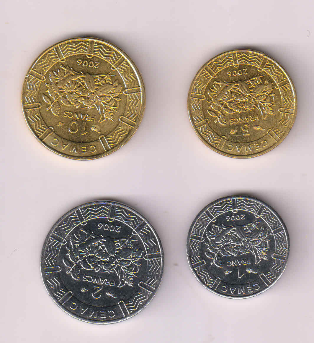 Central African States set of 4 coins - KB Coins & Currencies
