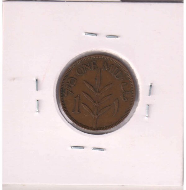 Palestine - 1 mil 1927 Vf copper coin - KB Coins & Currencies