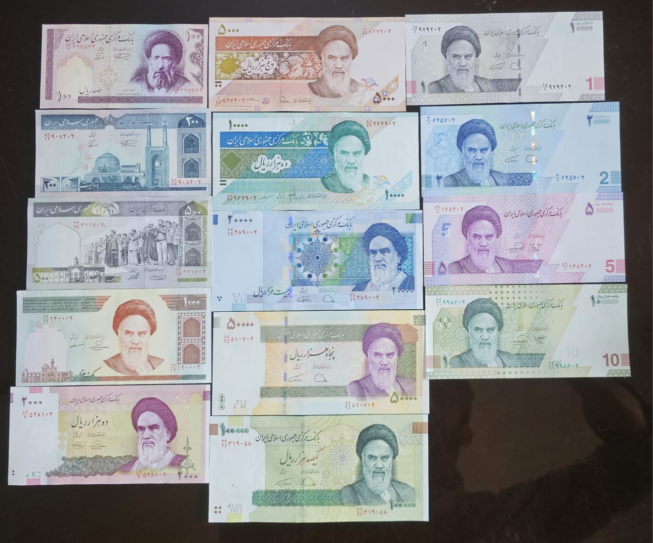 Iran Islamic republic - 14 different unc currency notes - KB Coins ...