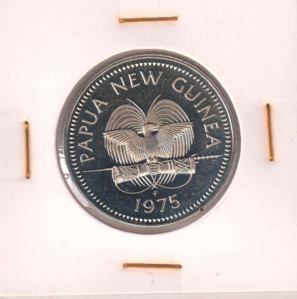 Papua New Guinea 20t 1975 proof coin - KB Coins & Currencies