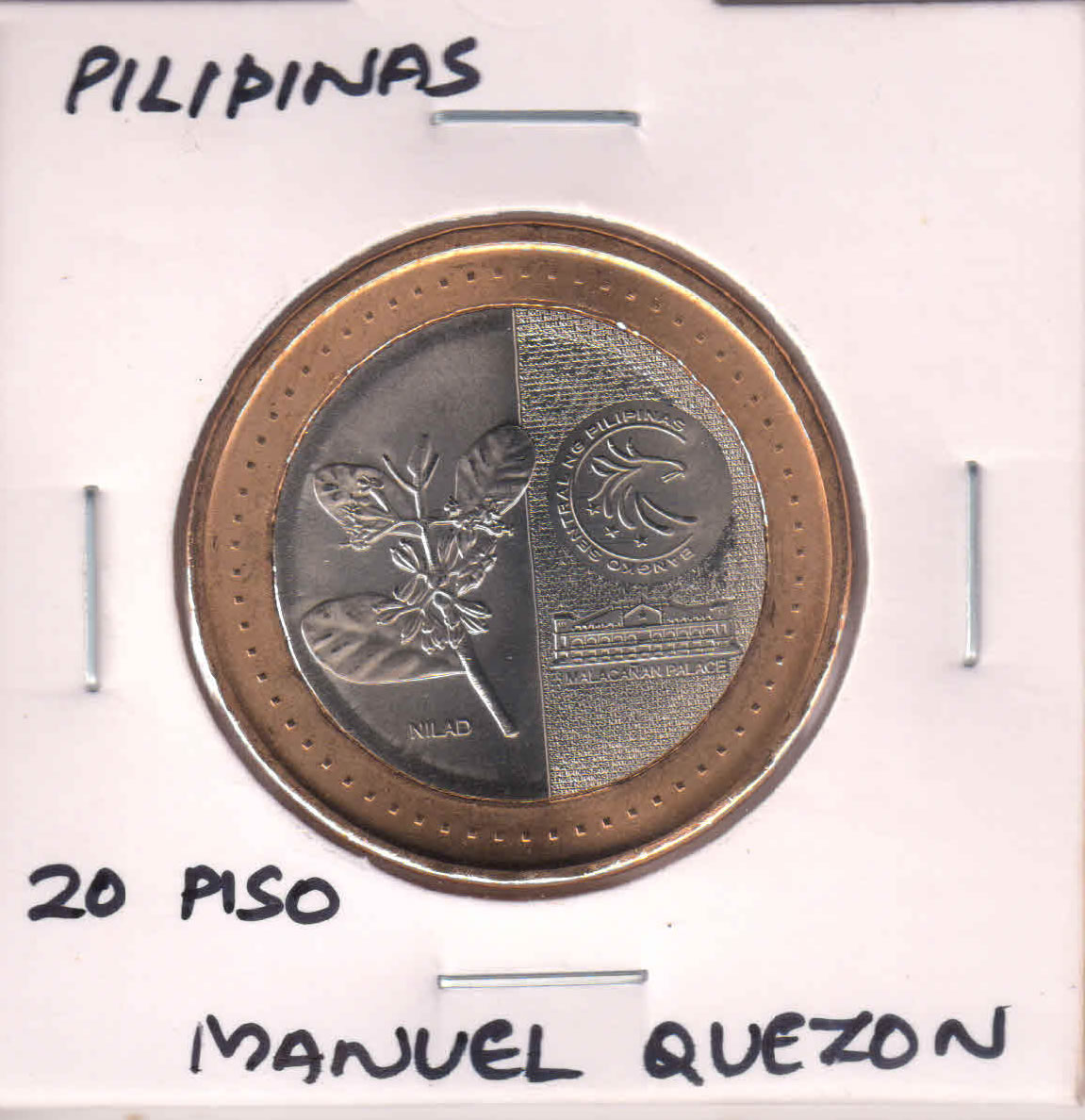 Philippines 20 piso unc bimetal coin - KB Coins & Currencies