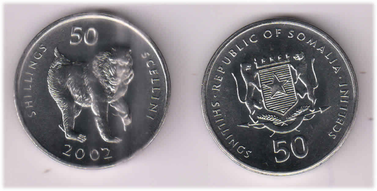 Somalia - 50 shillings 2002 unc Alu. coin - KB Coins & Currencies