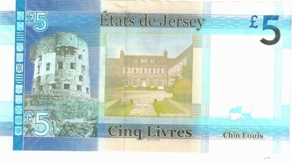 Jersey 5 pounds unc currency note - KB Coins & Currencies
