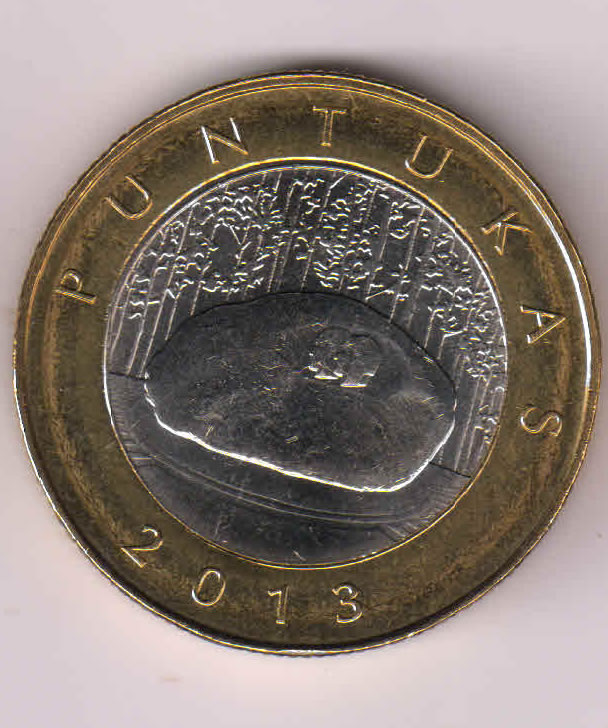 Lithuania 2 litai 2012 bimetal coin - KB Coins & Currencies