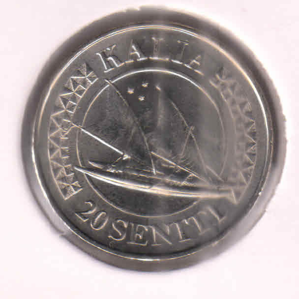 Tonga 20 sentti 2015 unc coin - KB Coins & Currencies