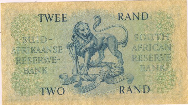 South Africa – 2 rand 1952 xf currency note - KB Coins & Currencies