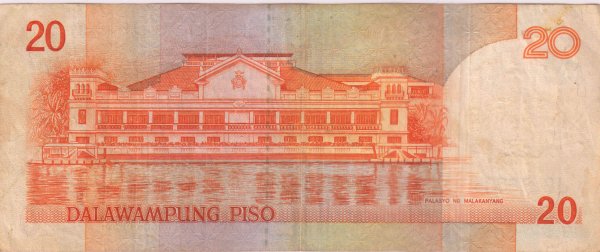 Philippines 20 pesos used currency note - KB Coins & Currencies