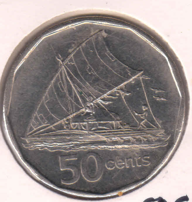 Fiji - 50 cents 2009 unc coin - KB Coins & Currencies