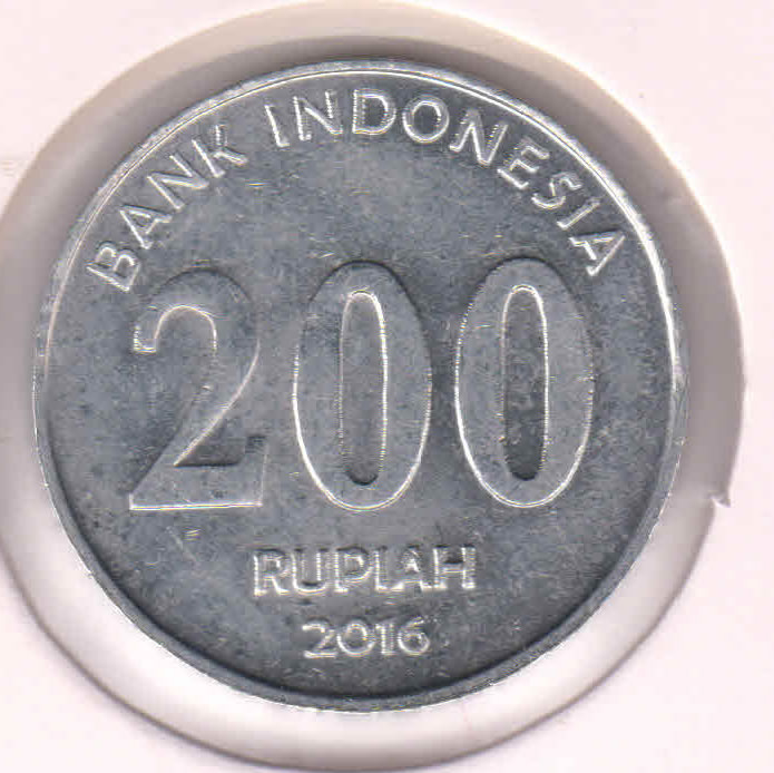 Indonesia - 200 rupia 2016 unc alu. coin - KB Coins & Currencies