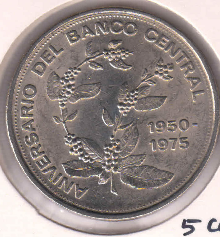 Costa Rica 5 colones unc coin - KB Coins & Currencies