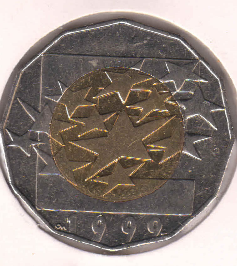 Croatia - 25 kuna 1999 unc bimetal coin - KB Coins & Currencies