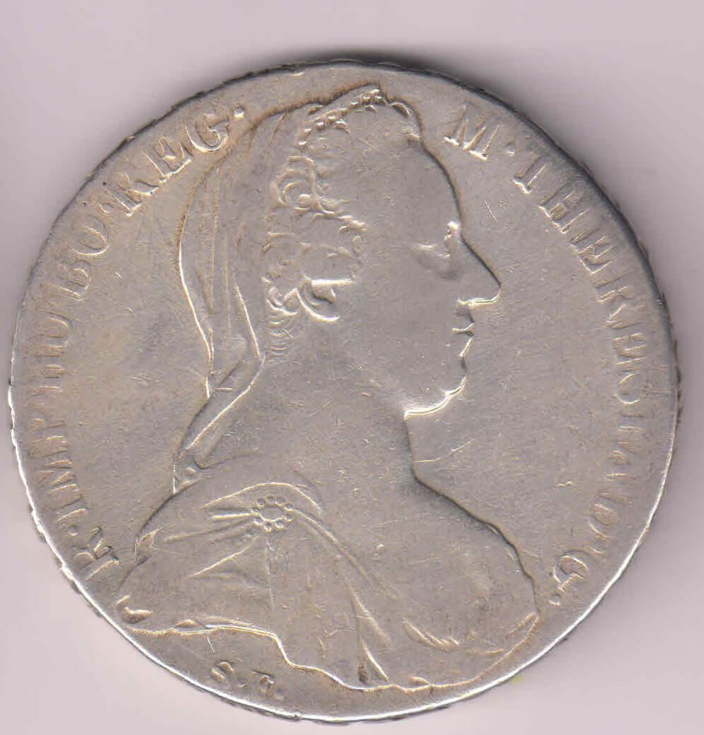 Austria - Thaler 1780, Maria Theresa Vf silver coin - KB Coins & Currencies