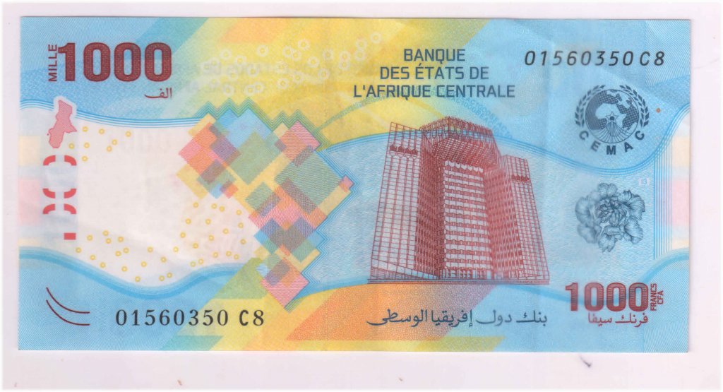 Central African states - 1000 CFA Frs 2020 unc currency note - KB Coins ...