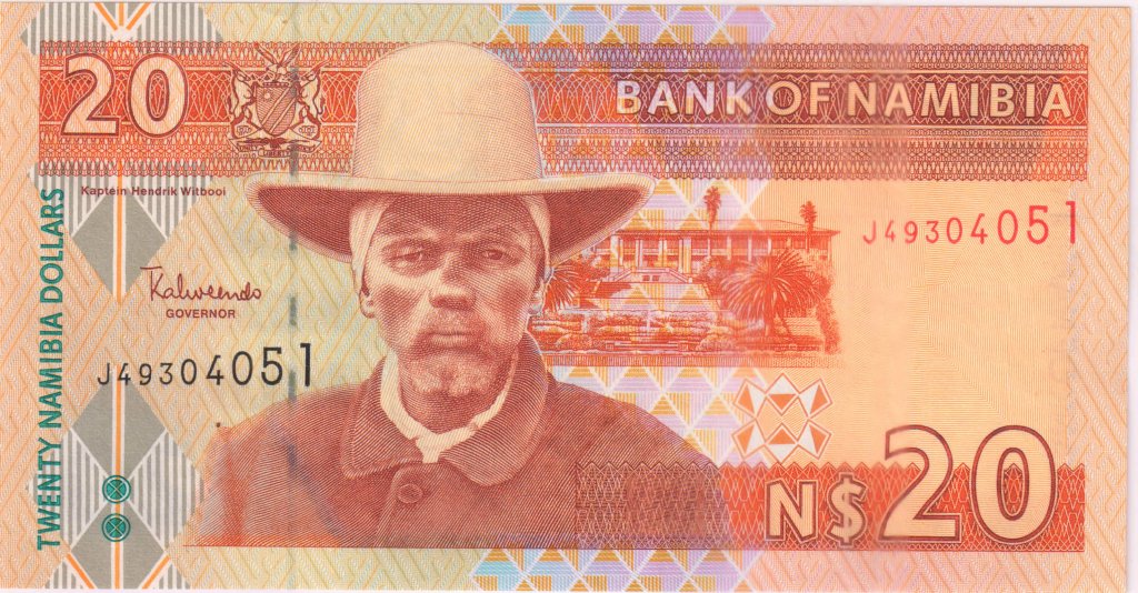 Namibia - 20 dollars 2002 unc currency note - KB Coins & Currencies