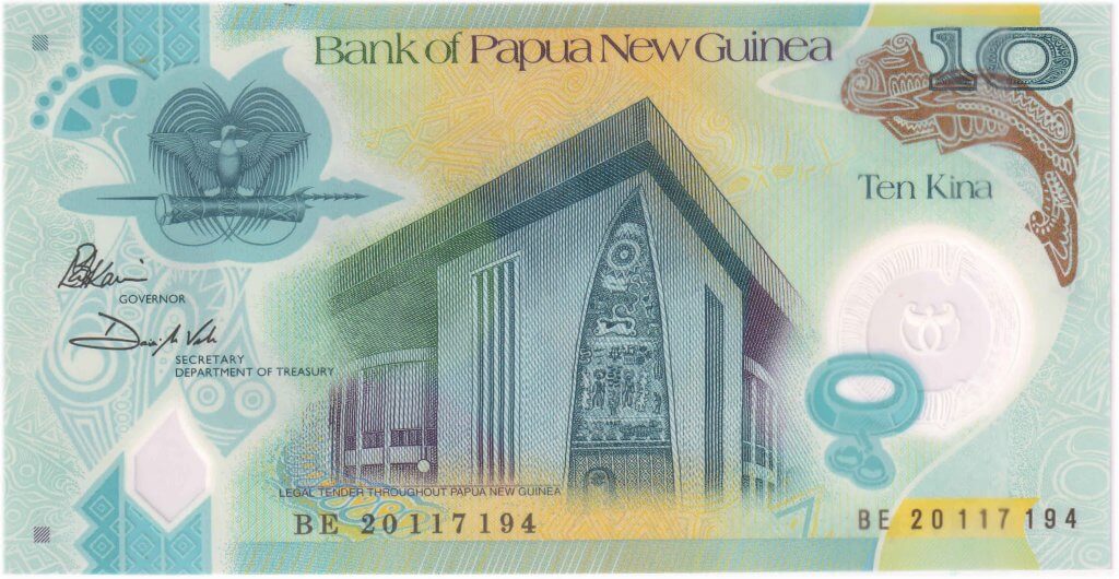 Papua New Guinea - 10 Kina 2016 - 19 Unc polymer currency note - KB ...