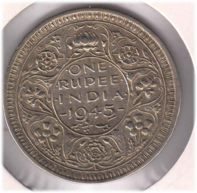 India British rupee 1945 Lahore mint silver 0.5 coin - KB Coins ...