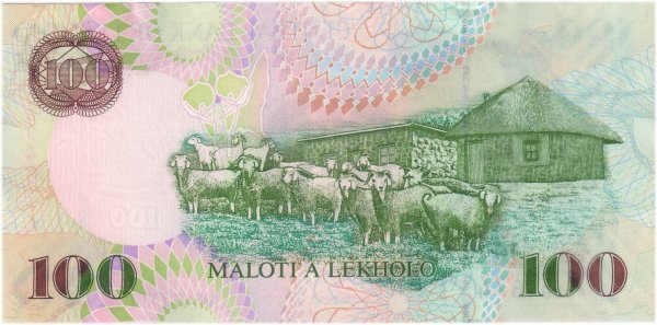 Lesotho :100 Maloti 2009 UNC currency note - KB Coins & Currencies