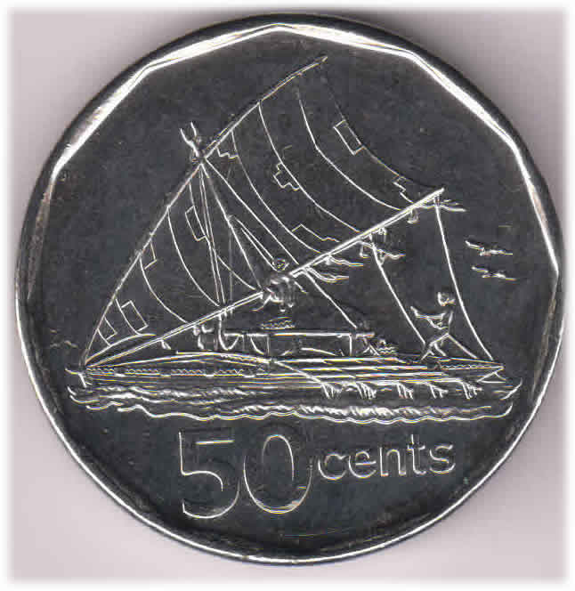 Fiji Island -50 cents 2009 unc coin - KB Coins & Currencies