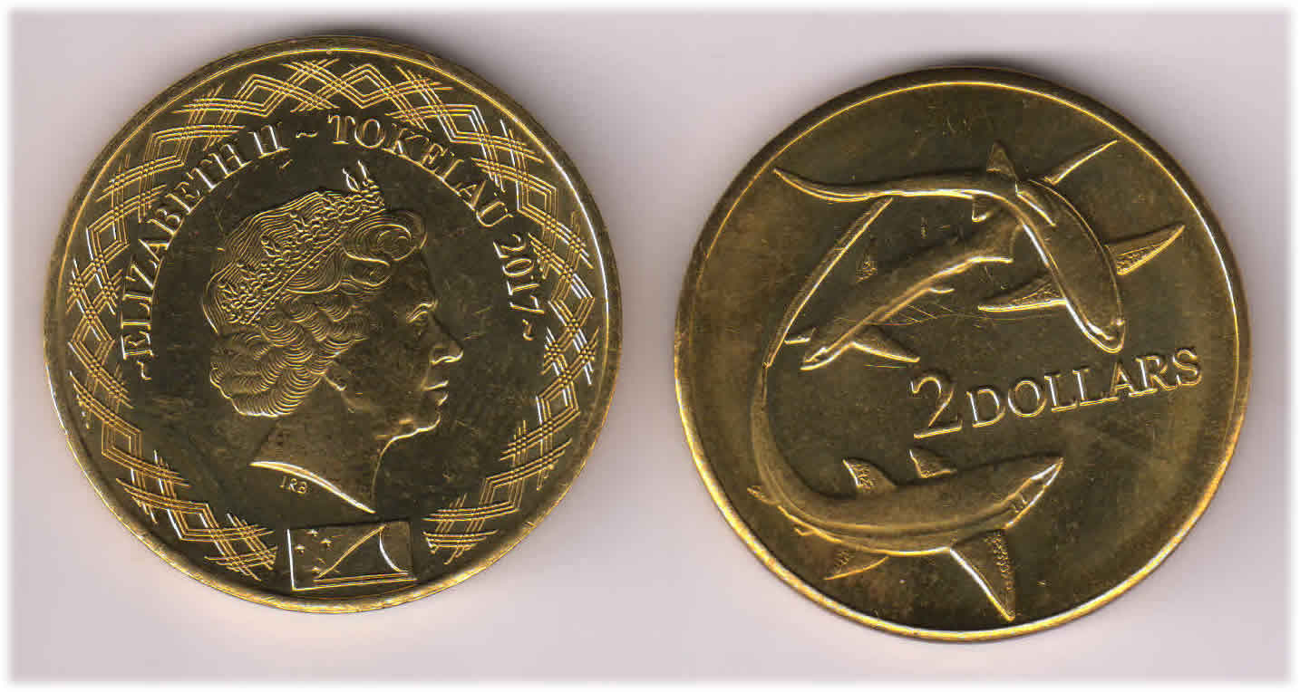 Tokelau -2 dollars 2017 unc coin - KB Coins & Currencies