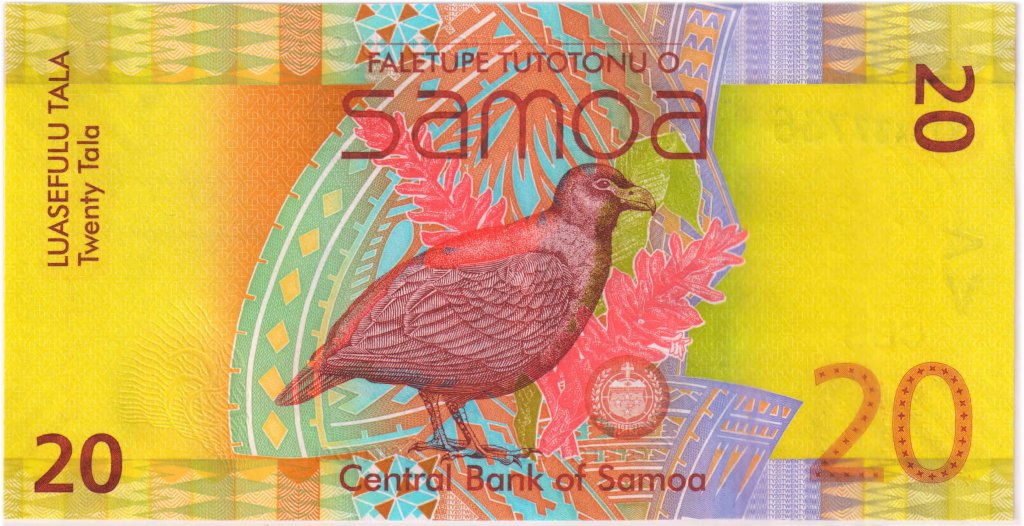 Samoa – 20 tala , unc 2008 - 17 unc currency note - KB Coins & Currencies