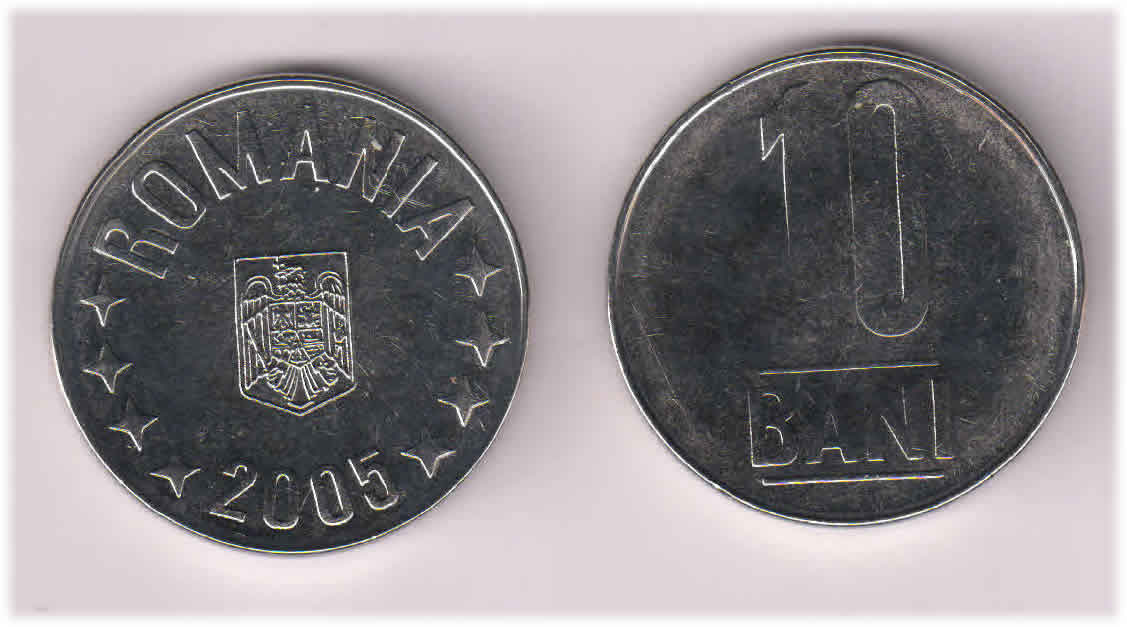 Romania 10 bani 2005 unc coin - KB Coins & Currencies