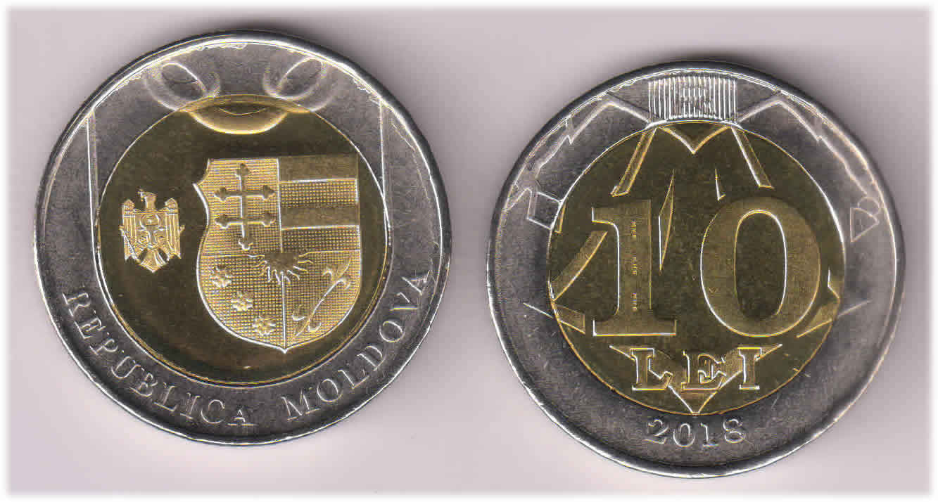 Moldova 10 Lei 2018 Unc Bimetal Coin KB Coins Currencies Moldova 10 Lei 2018 Unc Bimetal Coin KB Coins Currencies