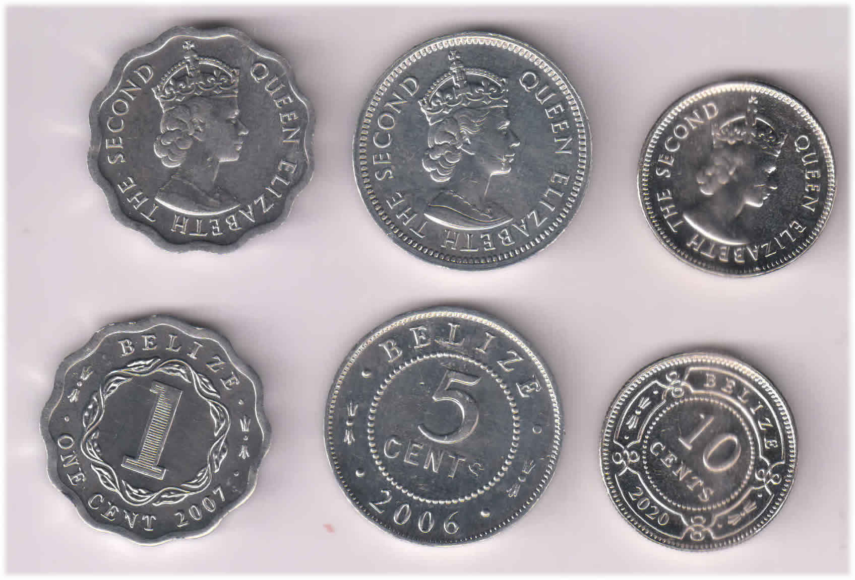 Balize - set of 3 coins 1,5,10 cents 2006 - 2020 , unc coins - KB Coins ...