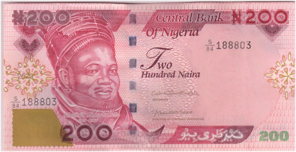 Nigeria - 200 naira 2023 unc currency note - KB Coins & Currencies