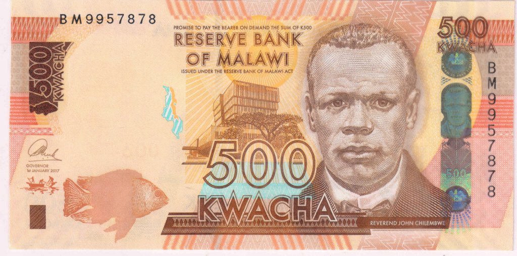 Malawi - 500 kwacha 2017 unc currency note - KB Coins & Currencies