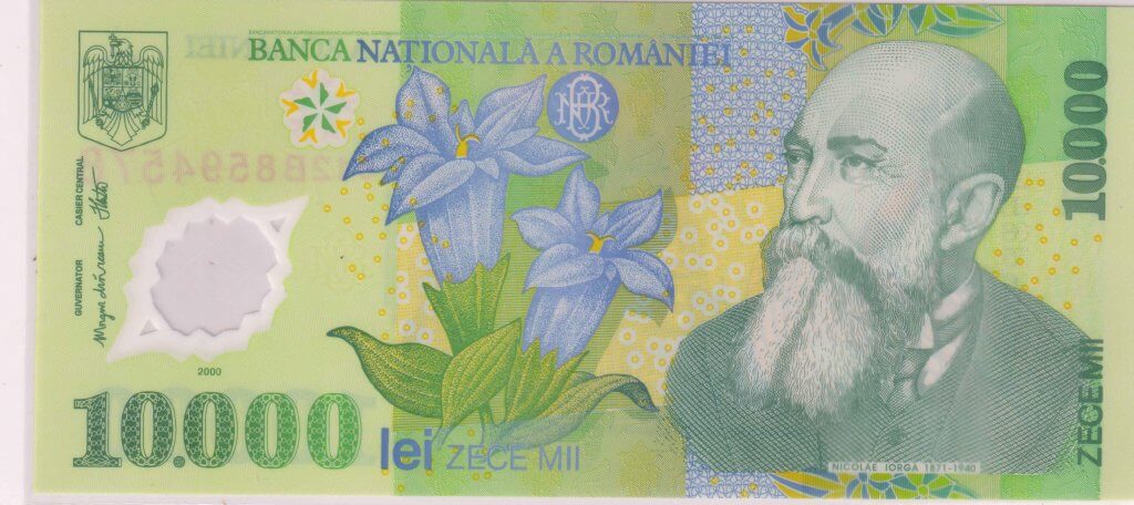 Romania – 10.000 lei 2000 - 01 unc polymer currency note - KB Coins ...