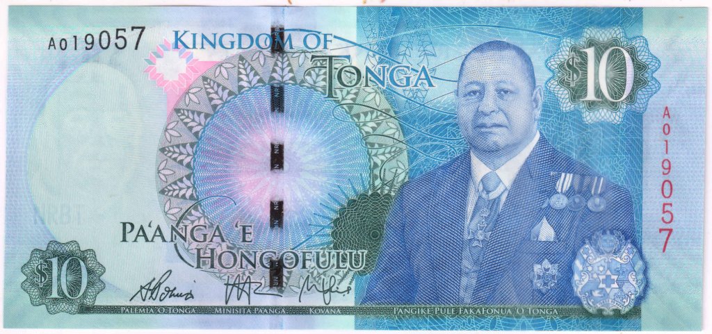 Tonga 10 Paanga unc 2015 unc currency note - KB Coins & Currencies