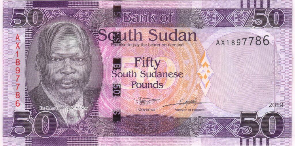South Sudan 50 s.pounds 2019 unc currency note “786 ending “ - KB Coins ...