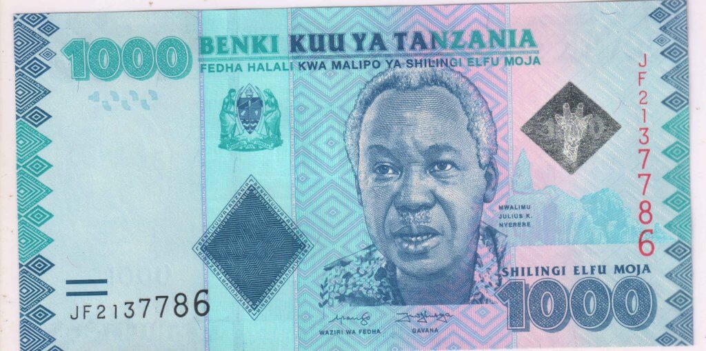 Tanzania – 1000 shilling unc currency note “786 ending “ - KB Coins ...