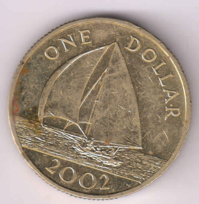 Bermuda island - 1 dollar 2002 Vf+ coin - KB Coins & Currencies