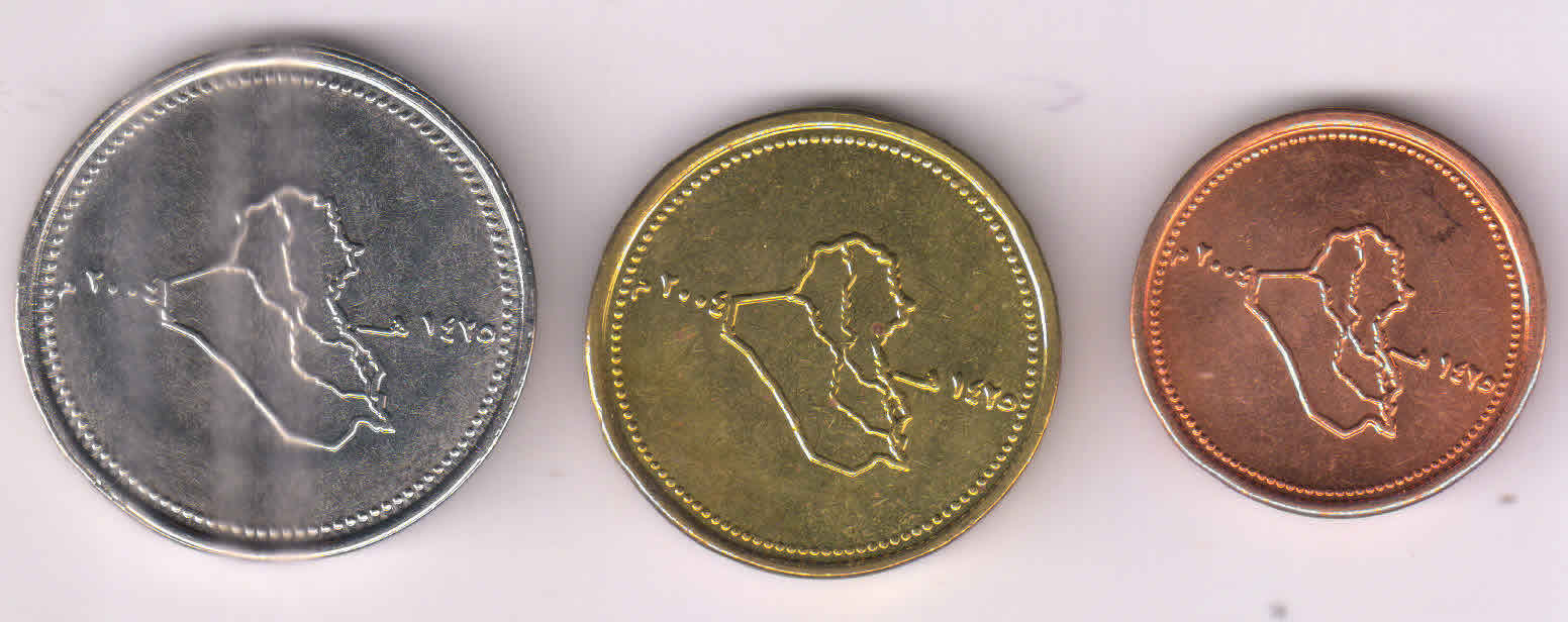 Iraq set of 3 unc coins - KB Coins & Currencies